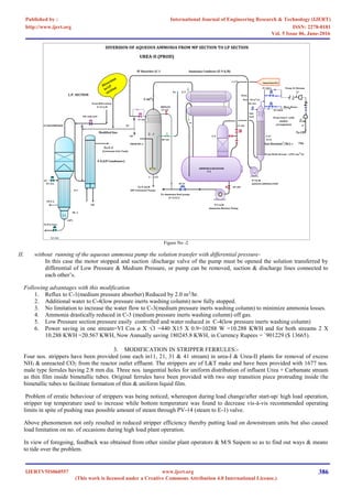 Energy saving in urea plant by modification in heat exchanger and ...
