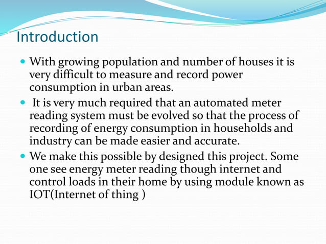 Energy Saving Iot Meter Pptx