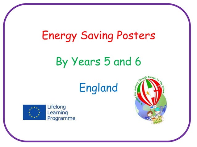 Energy saving posters pp | PPT
