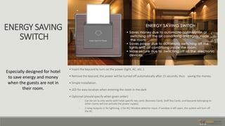 ENERGY SAVING SWITCH | PPT