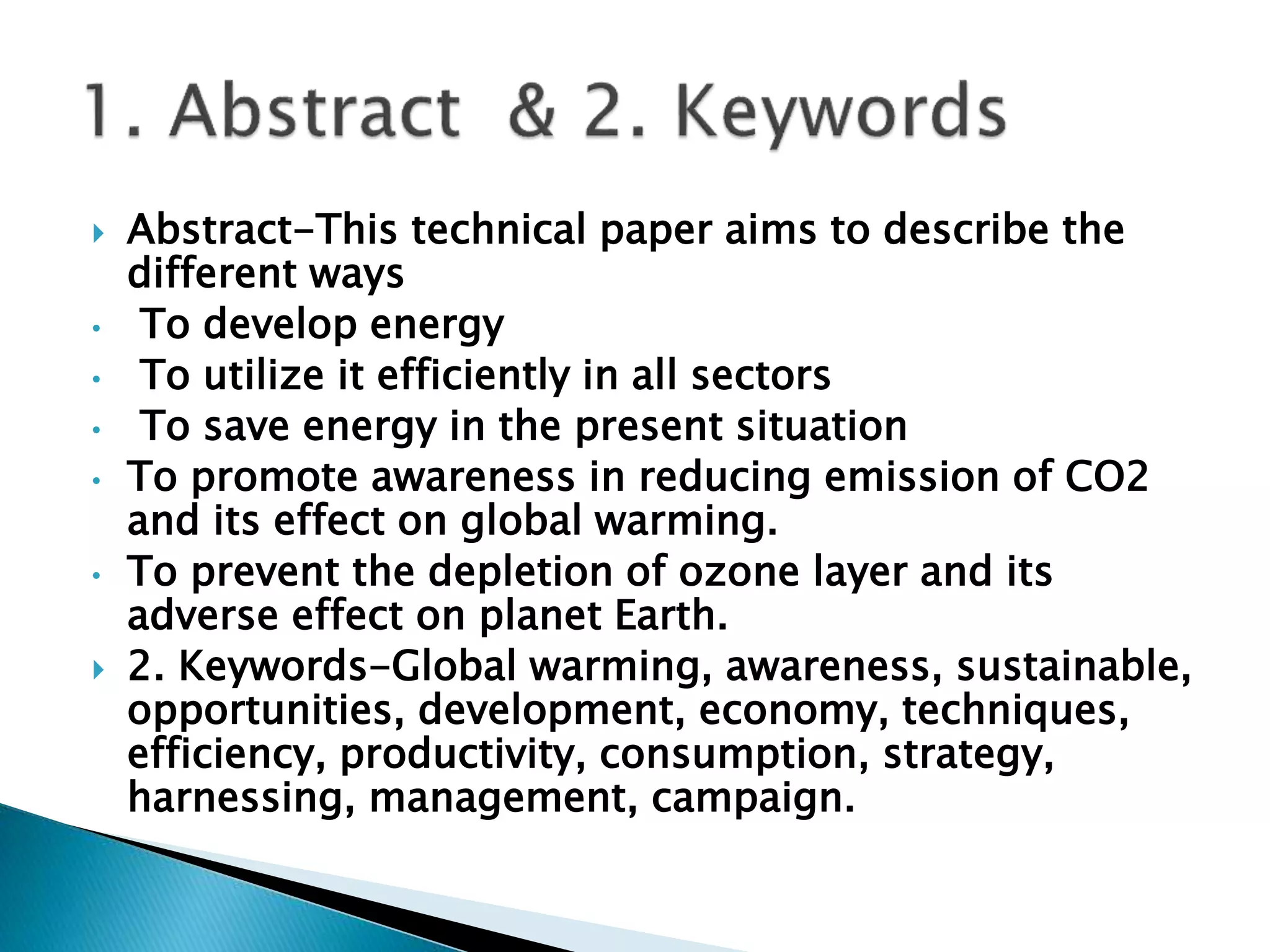 Energy saving techniques in current scenario | PPTX