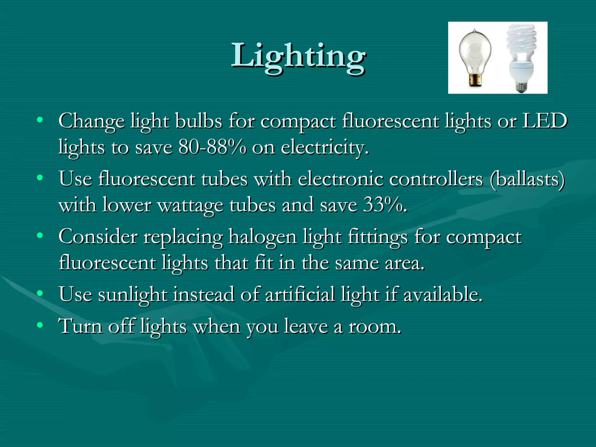 Energy Saving Tips | PPT