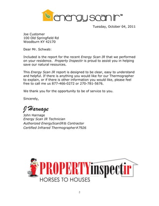 Energy scan ir sample report | PDF