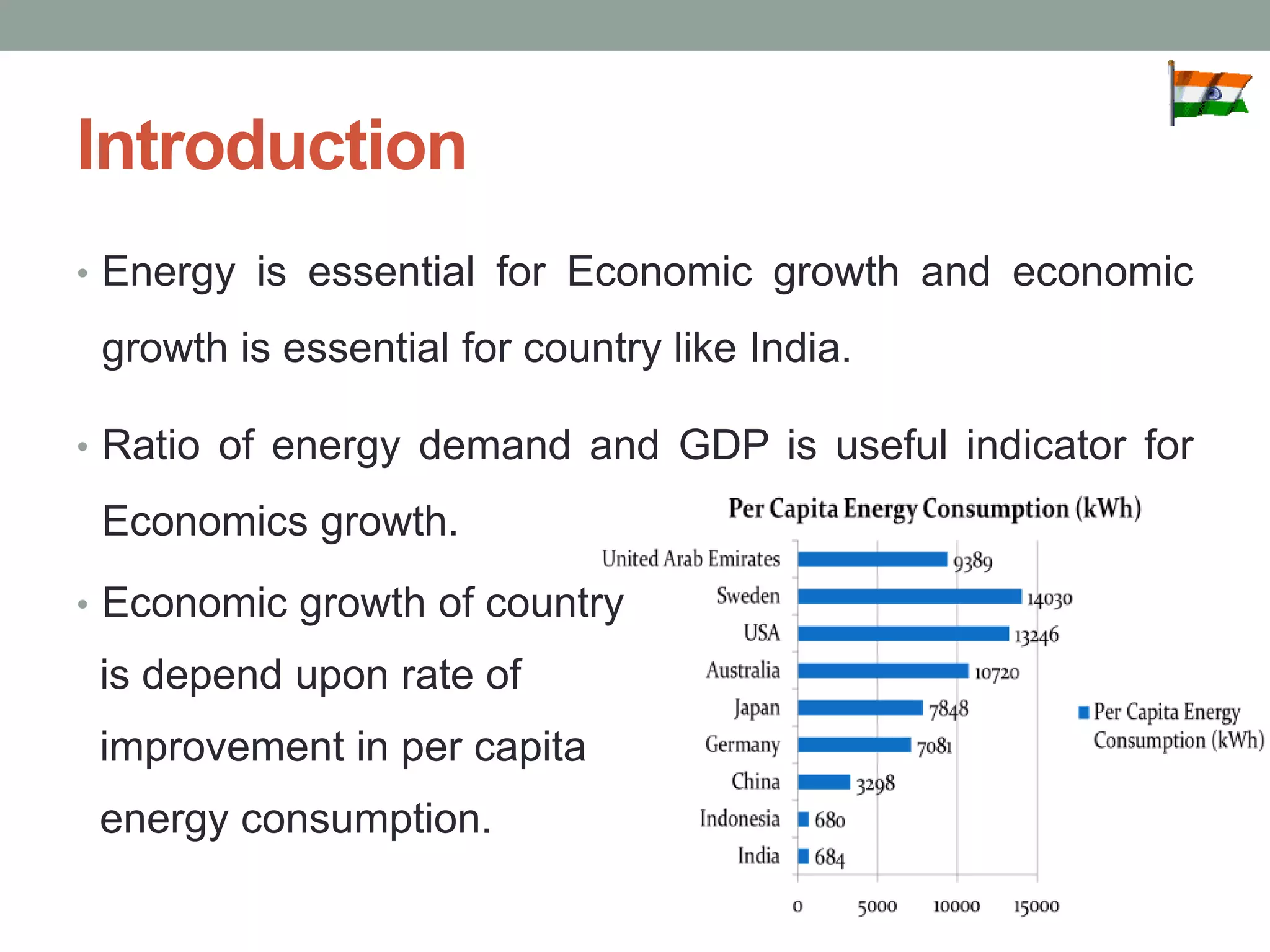 Energy scenario in india and its energy conservation program | PPTX