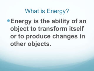 Energy Science
