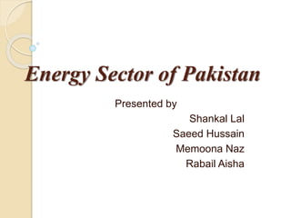 Energy sector of pakistan | PPTX