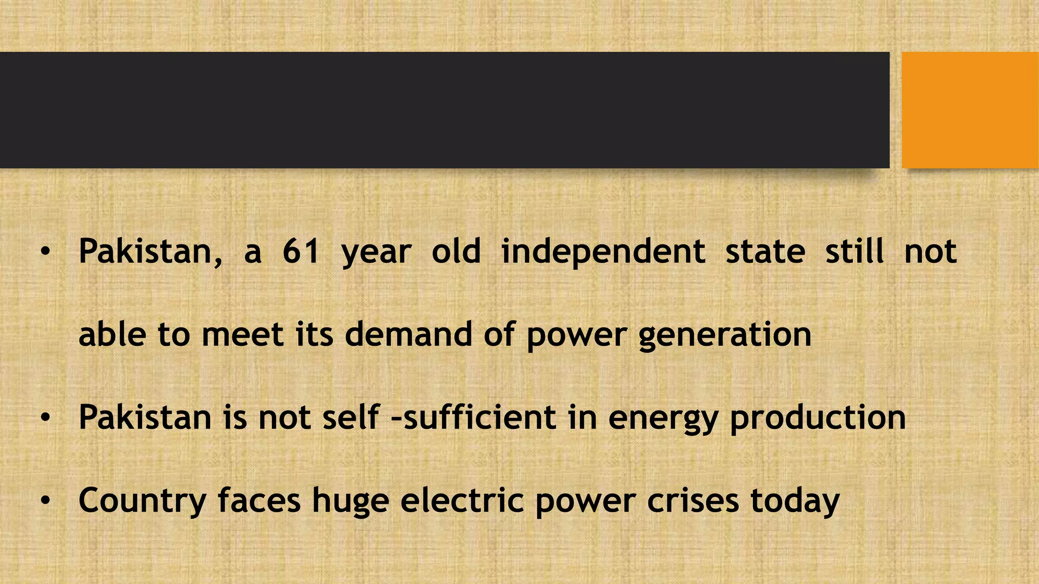 Energy sector of pakistan | PPTX