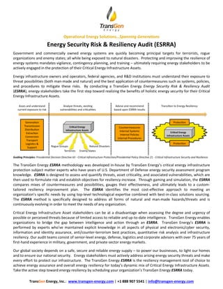 Energy Security Risk & Resiliency Audit (ESRRA) | PDF | Power and ...
