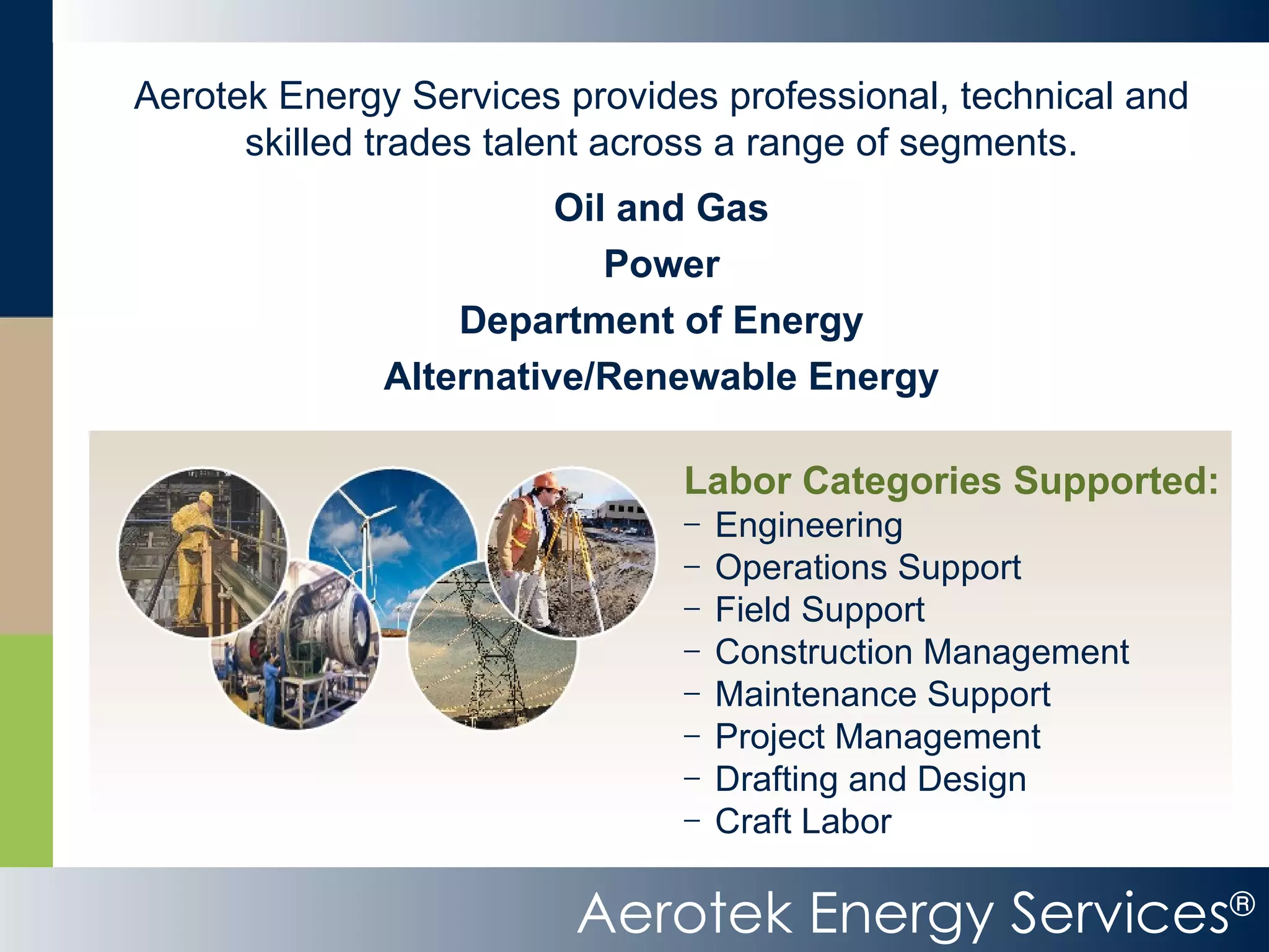 Energy Services Overview | PPT