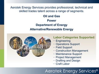 Energy Services Overview | PPT | Human Resources | Business