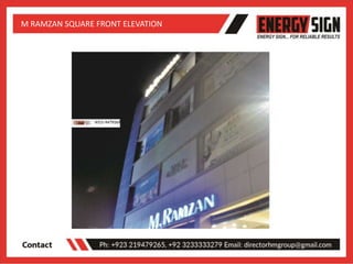 ENERGY SIGN REPRESENTING M RAMZAN MACHINERY CO PVT LTD | PPTX