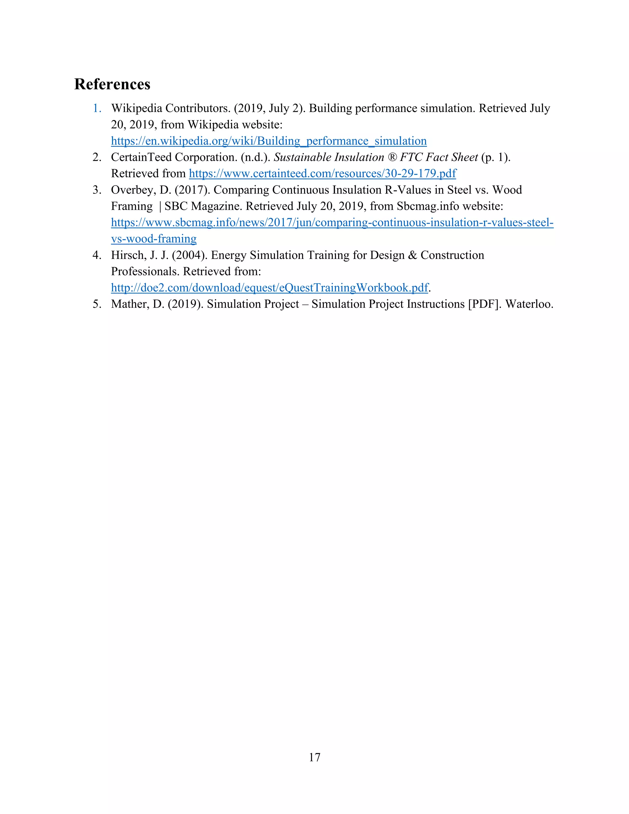 Building Energy Simulation project by using eQuest | PDF