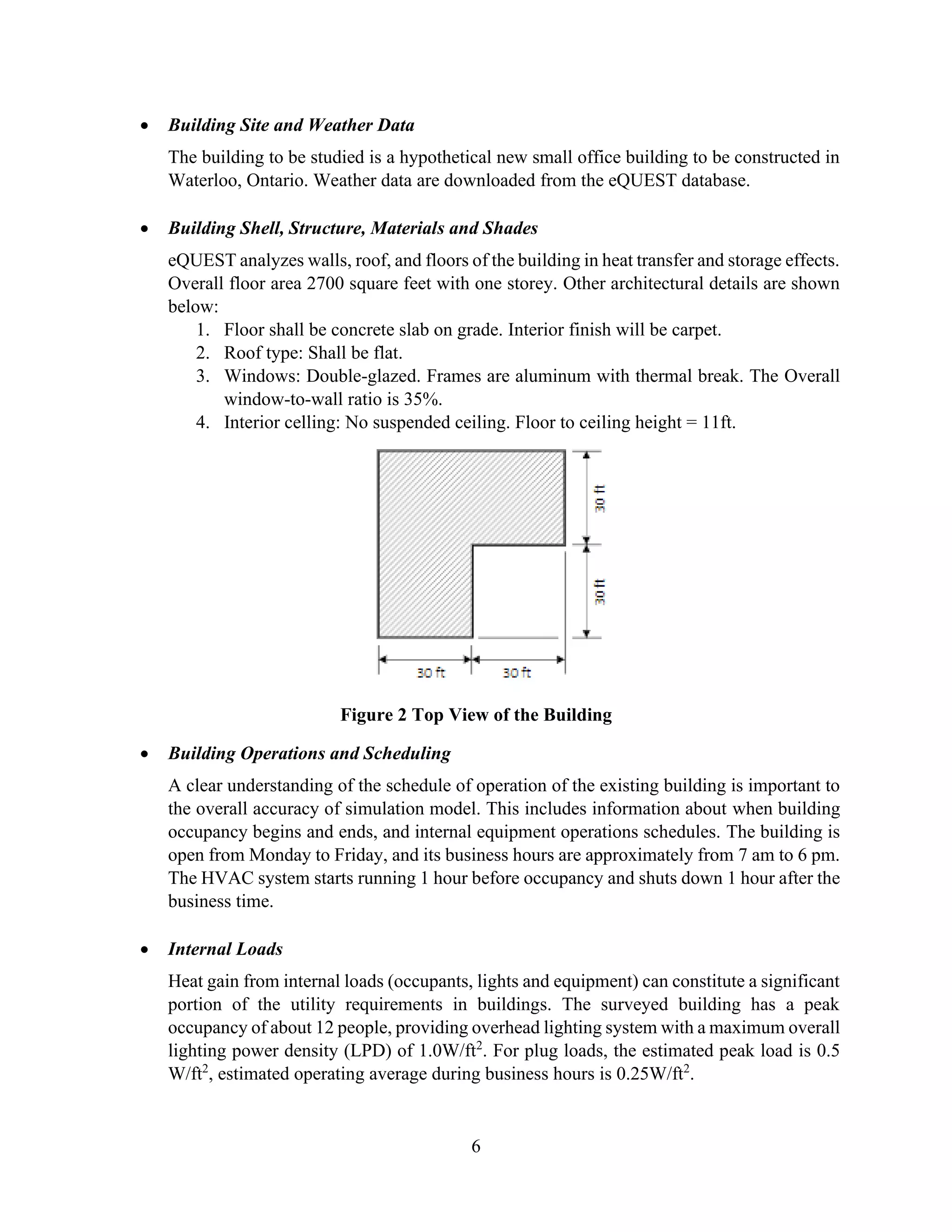 Building Energy Simulation project by using eQuest | PDF