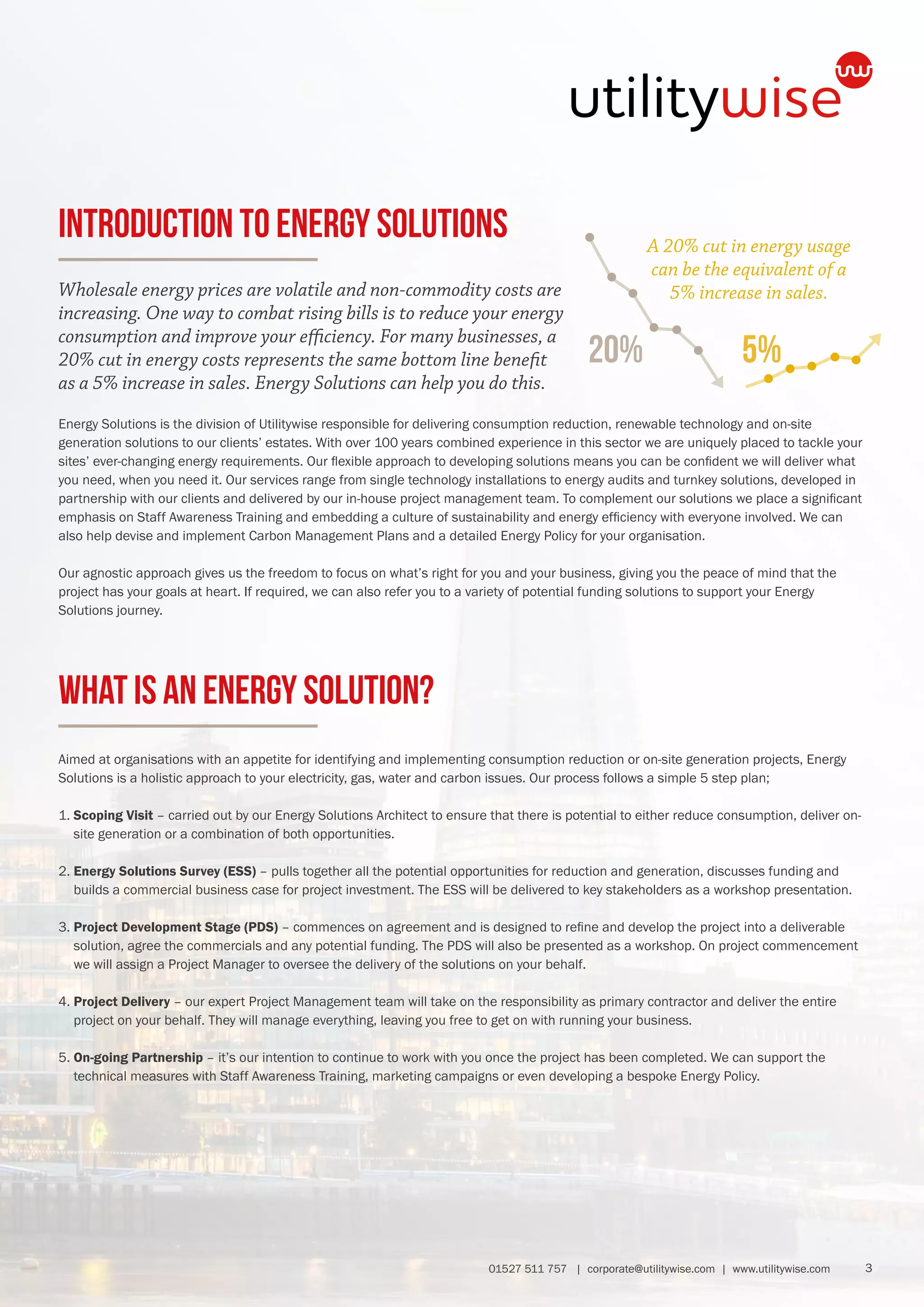 Energy Solutions Brochure from Utilitywise | PDF