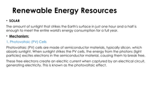 Presentation on Energy Sources and its types | PPTX