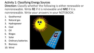 Earth and Life Science: Energy Sources.pptx