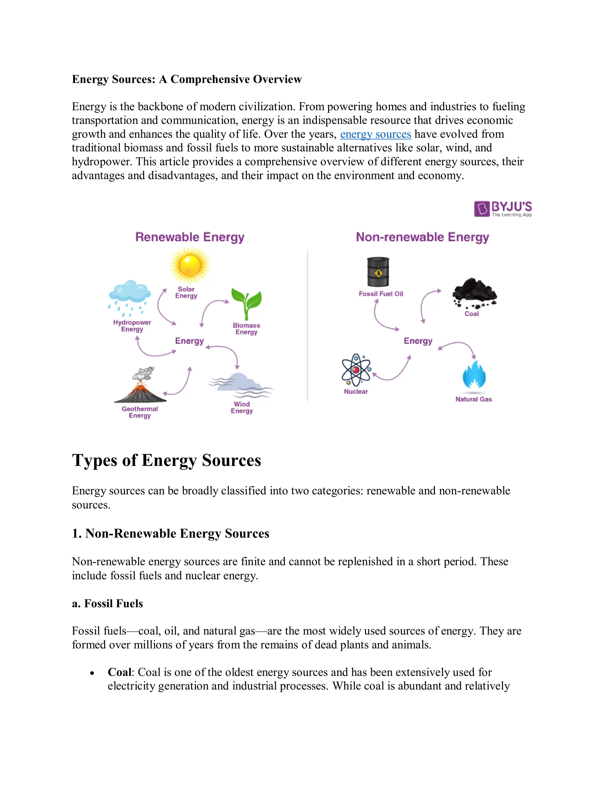 Energy Sources shift toward renewable energy. | PDF