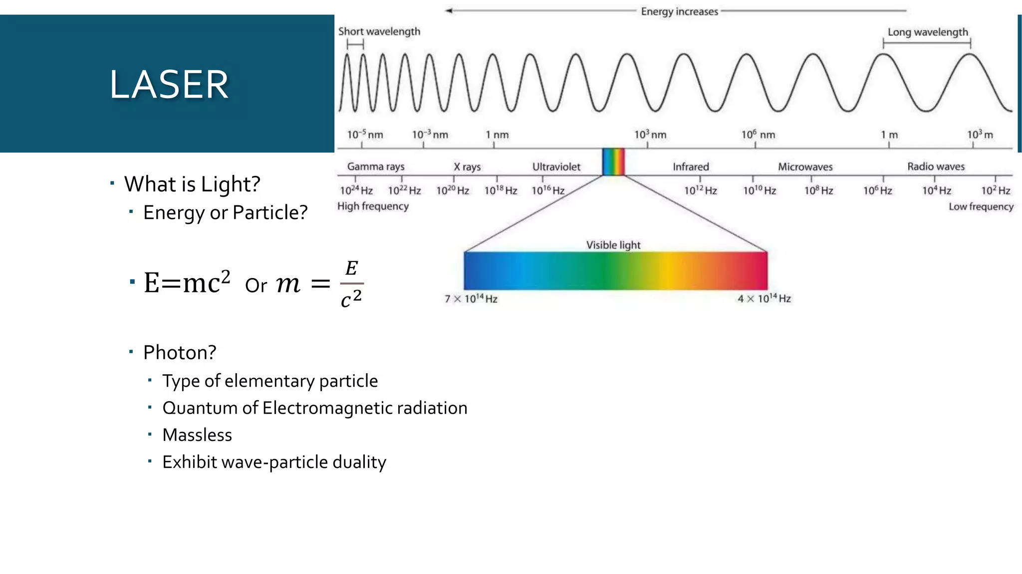 Lasers: Energy sources in urology (part 1) | PPTX