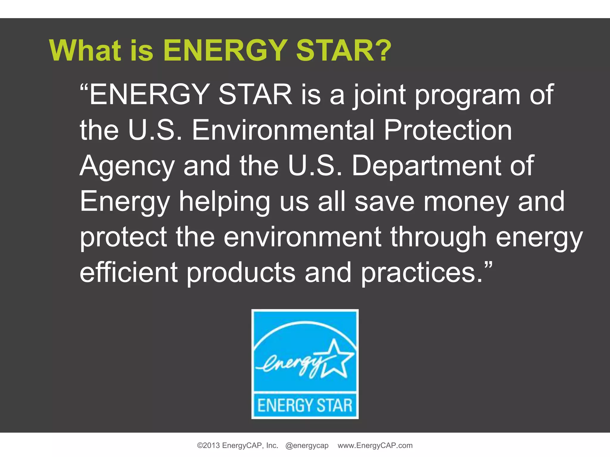 Obtaining ENERGY STAR Building Ratings | PPTX