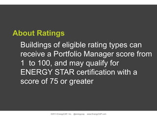 Obtaining ENERGY STAR Building Ratings | PPTX