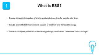 Energy storage Technologies & Innovation | PPTX