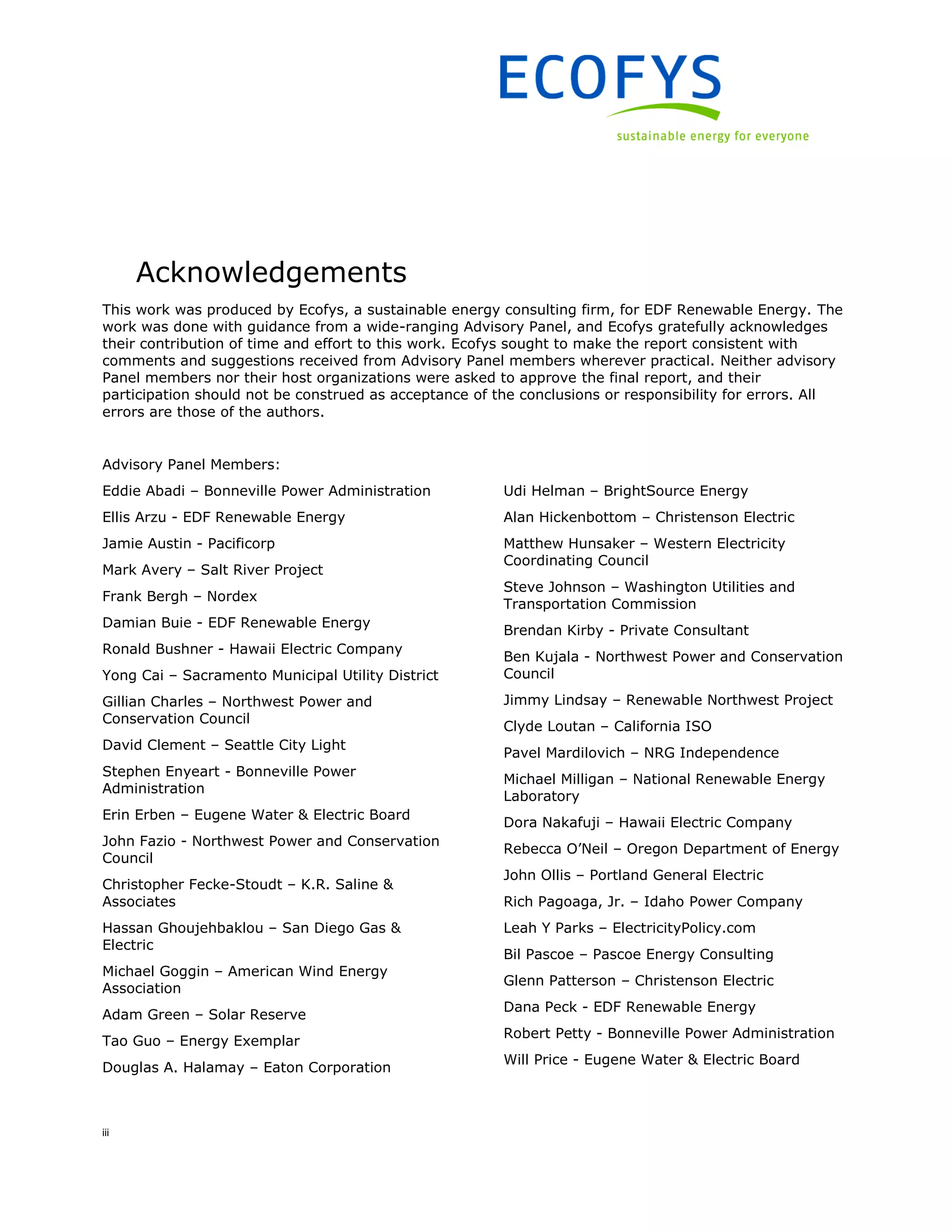 Energy Storage Opportunities and Challenges ECOFYS | PDF