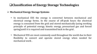 Energy storage system | PPTX