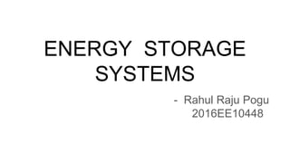 Energy storage systems(1) | PPTX