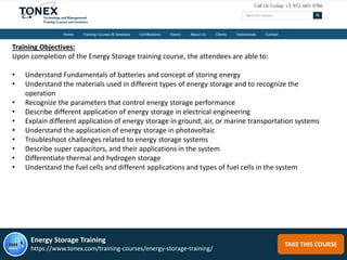 Energy Storage Training | PPTX