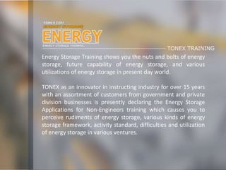 Energy storage training, Energy storage certification course : Tonex ...