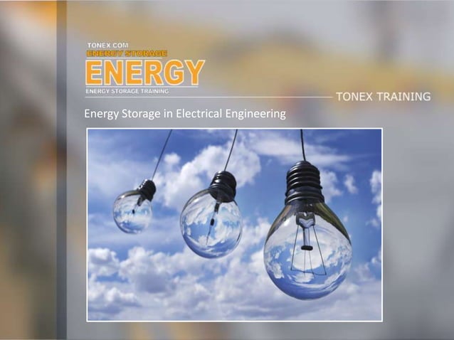 Energy storage training, Energy storage certification course : Tonex Training | PPT