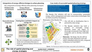 ENERGY, URBANISATION, SPATIAL PLANNING AND MEASURES FOR THE CITIES ...