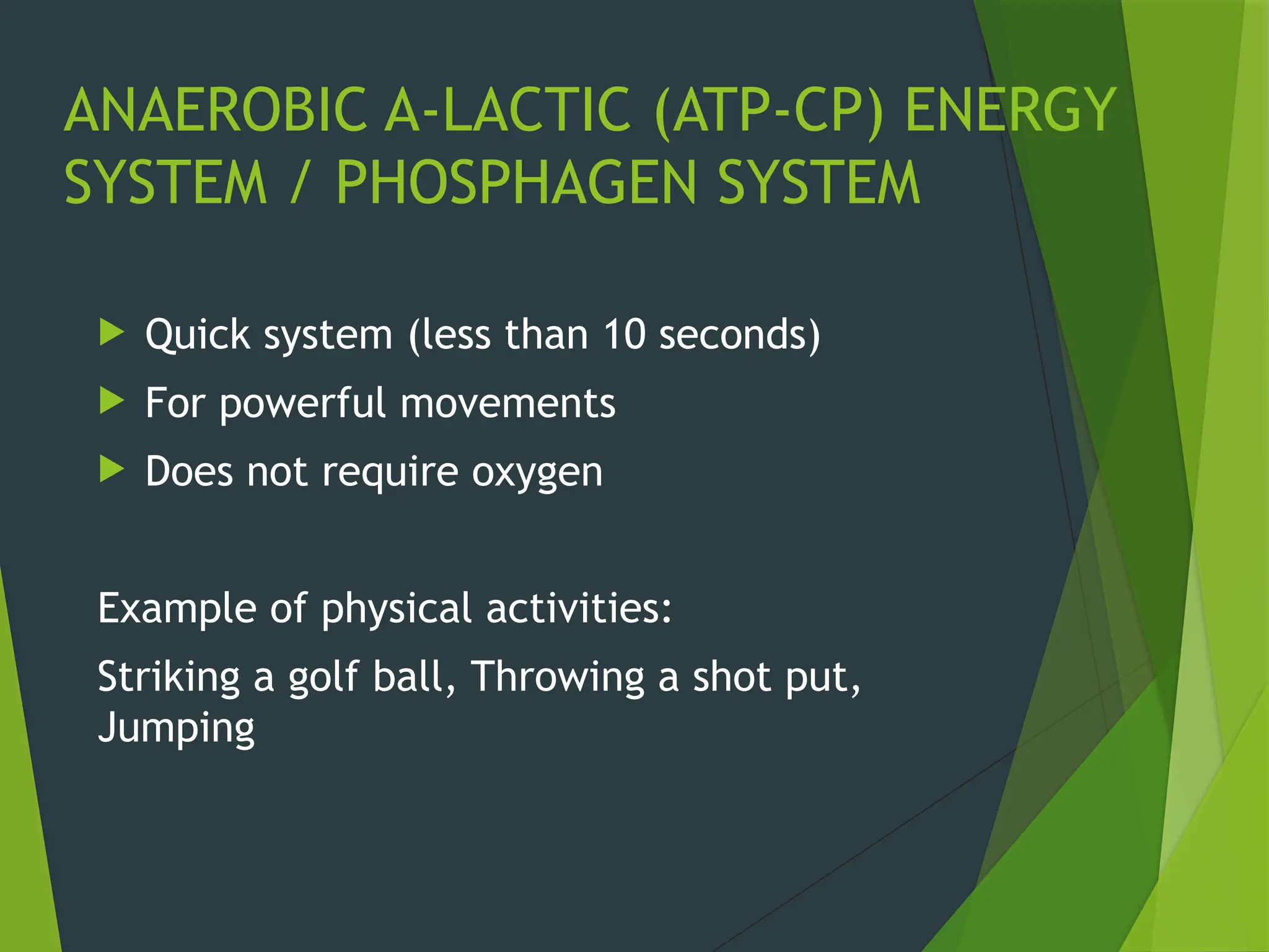 ENERGY SYSTEM - ppt.pptx grade 11 pe and health | PPTX
