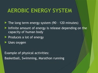 ENERGY SYSTEM - ppt.pptx grade 11 pe and health | PPTX
