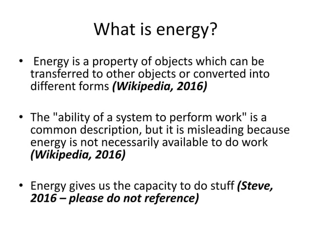 Energy systems | PPTX | Chemistry | Science