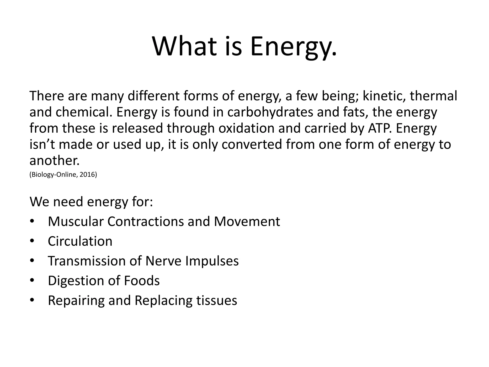 Energy systems | PPTX