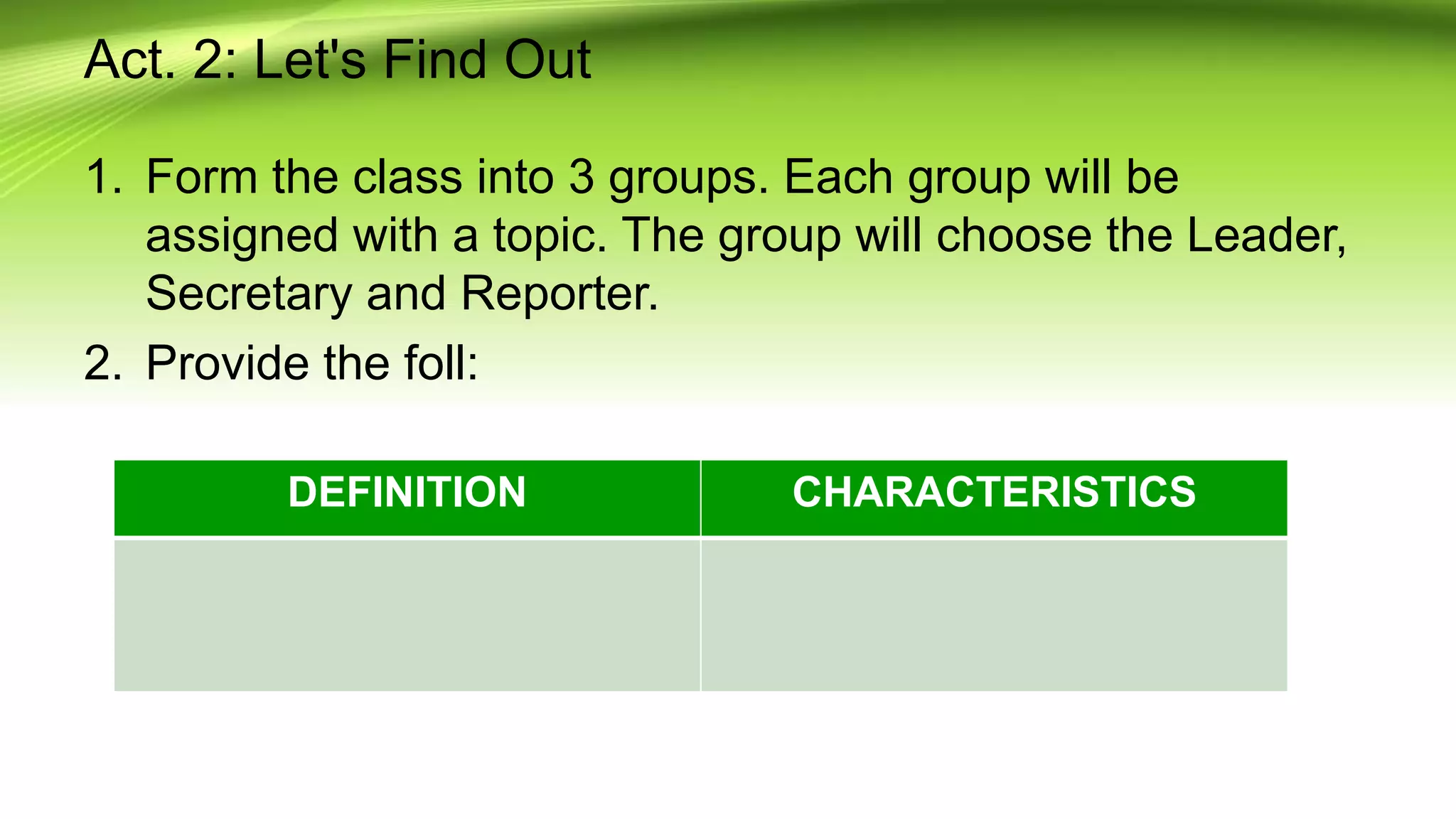 Grade 11 PE&Health Lesson 2: Energy systems | PPTX