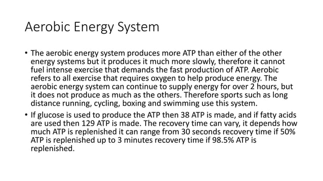 Energy systems anatomy | PPT