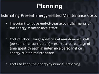 Energy Systems & Maintenance - Class Presentation | PPTX