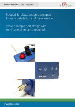 Energy tech 301 codel datasheet-dust monitor | PDF