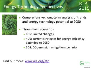 Energy technology perspectives - pathways for low carbon transport | PPT
