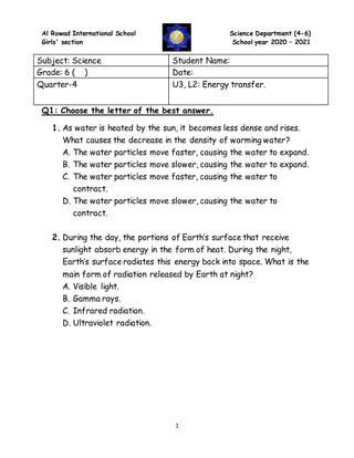 Energy transfer | DOCX
