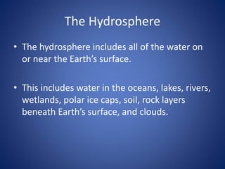 Energy transfer in atmosphere & hydrosphere | PPTX