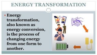 SCIENCE 6 THIRD QUARTER LESSON- ENERGY TRANSFORMATION | PPTX