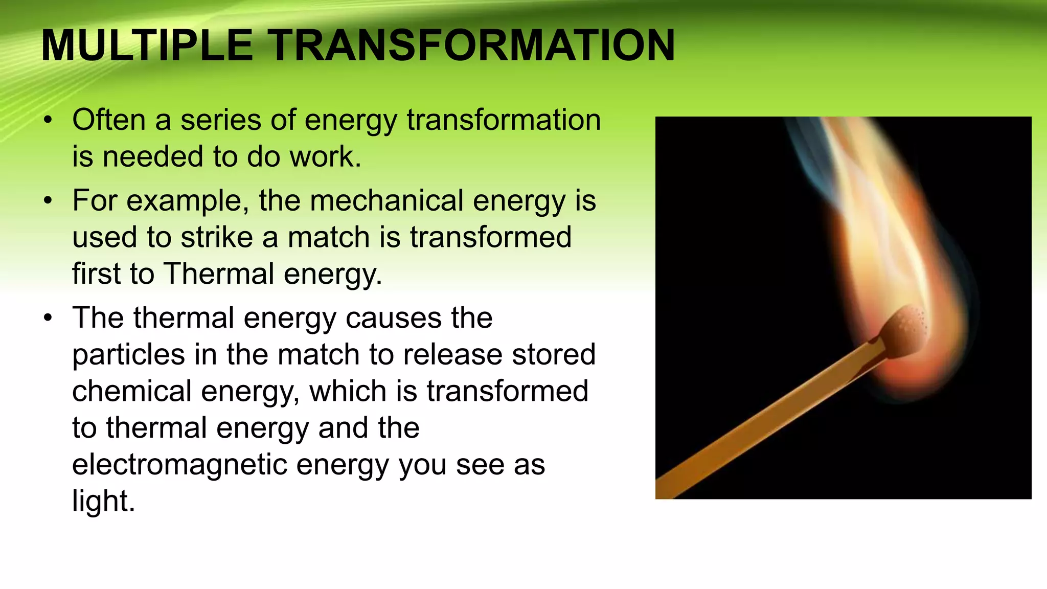 Energy transformation (1) | PPTX | Physics | Science