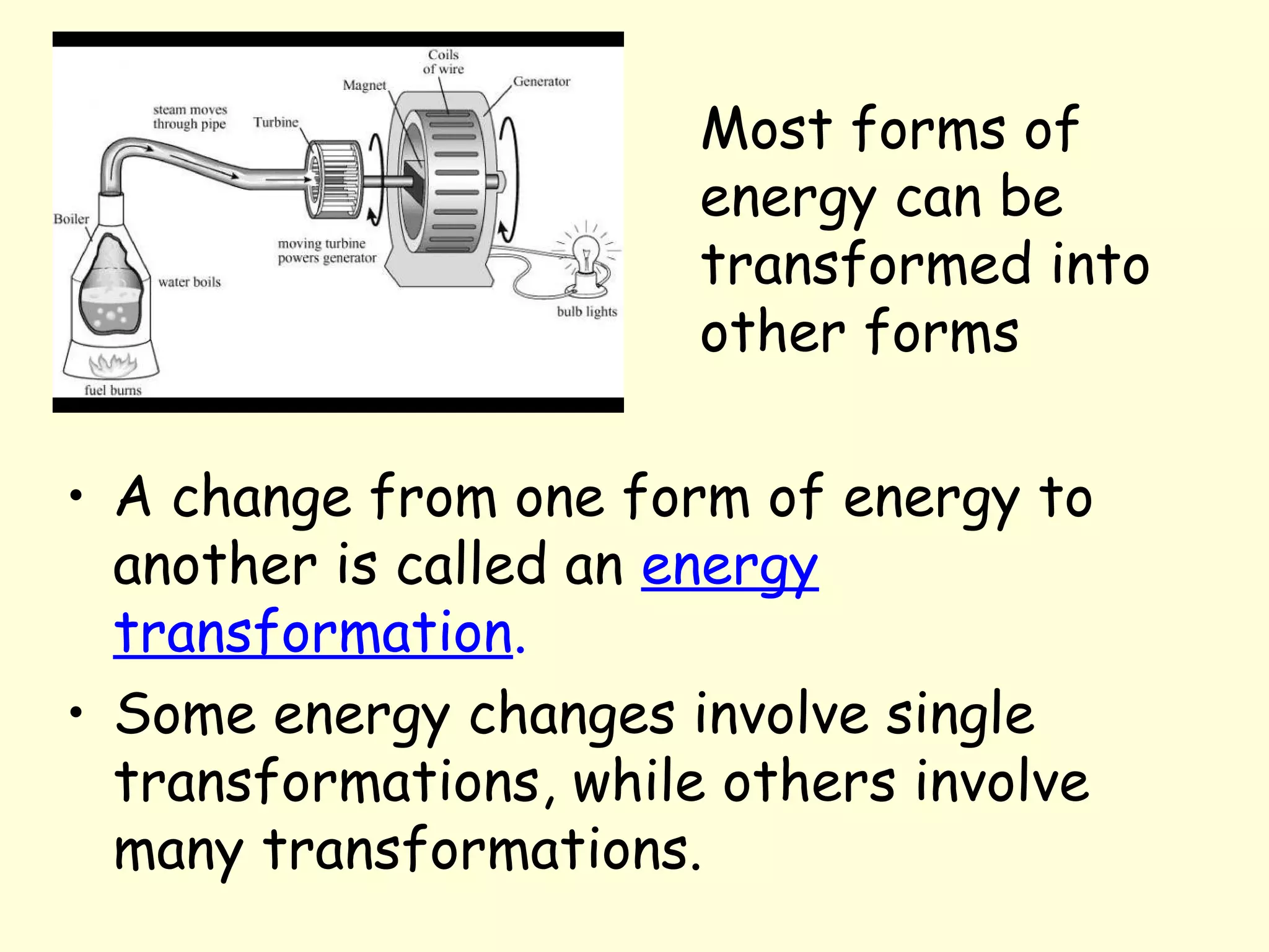 Energy transformations and conservation | PPT