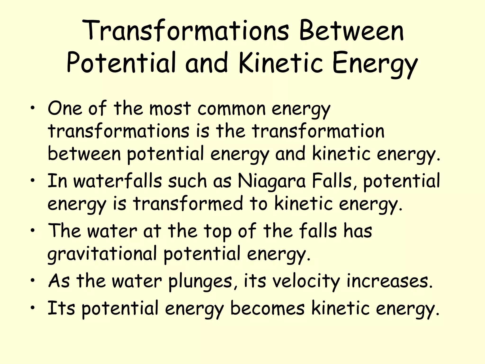Energy transformations and conservation | PPT