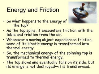 Energy transformations and conservation | PPT