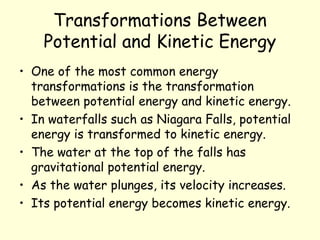 Energy transformations and conservation | PPT