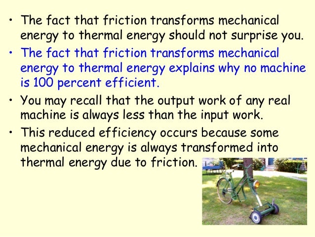 Mechanical Energy Transformation Examples